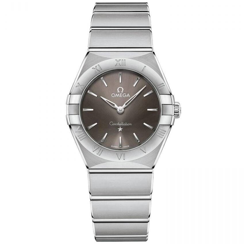 Reloj Omega Constellation Manhattan gris 28mm | Joyería Gordillo