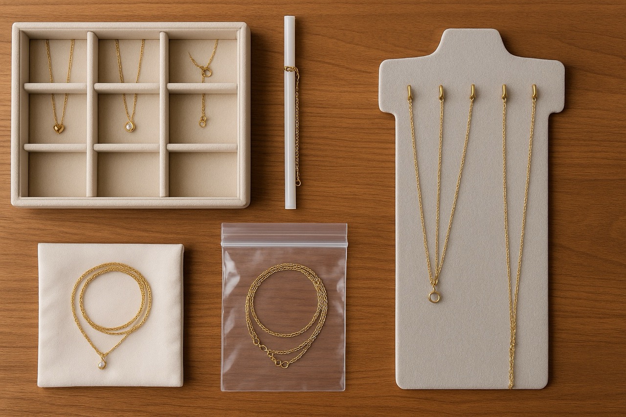 ¿Cómo organizar los collares para que no se enreden?